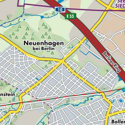 Neuenhagen bei Berlin - Stadtpläne und Landkarten