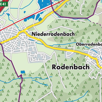 Rodenbach - Stadtpläne und Landkarten